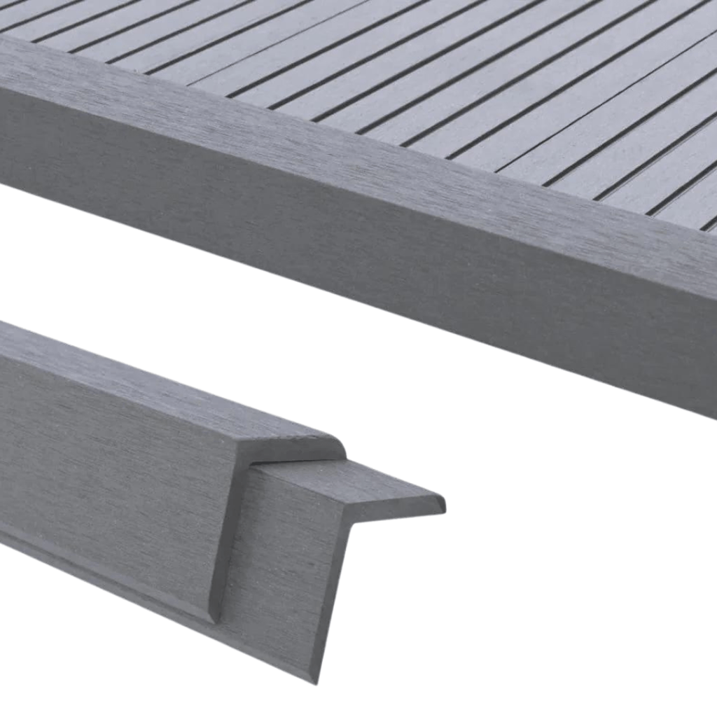 Ángulo WPC color gris piedra - Decodeck cl