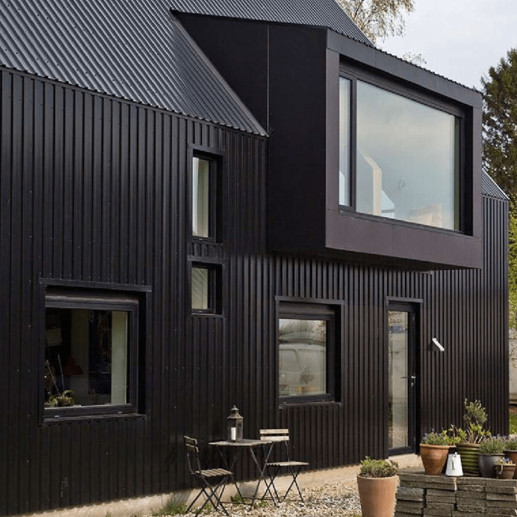 Siding metálico negro - Decodeck cl